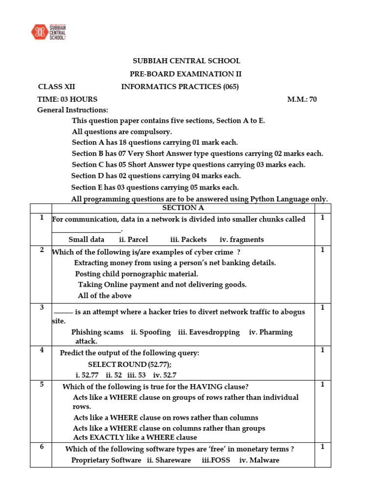 Preboard Examination 2 | PDF