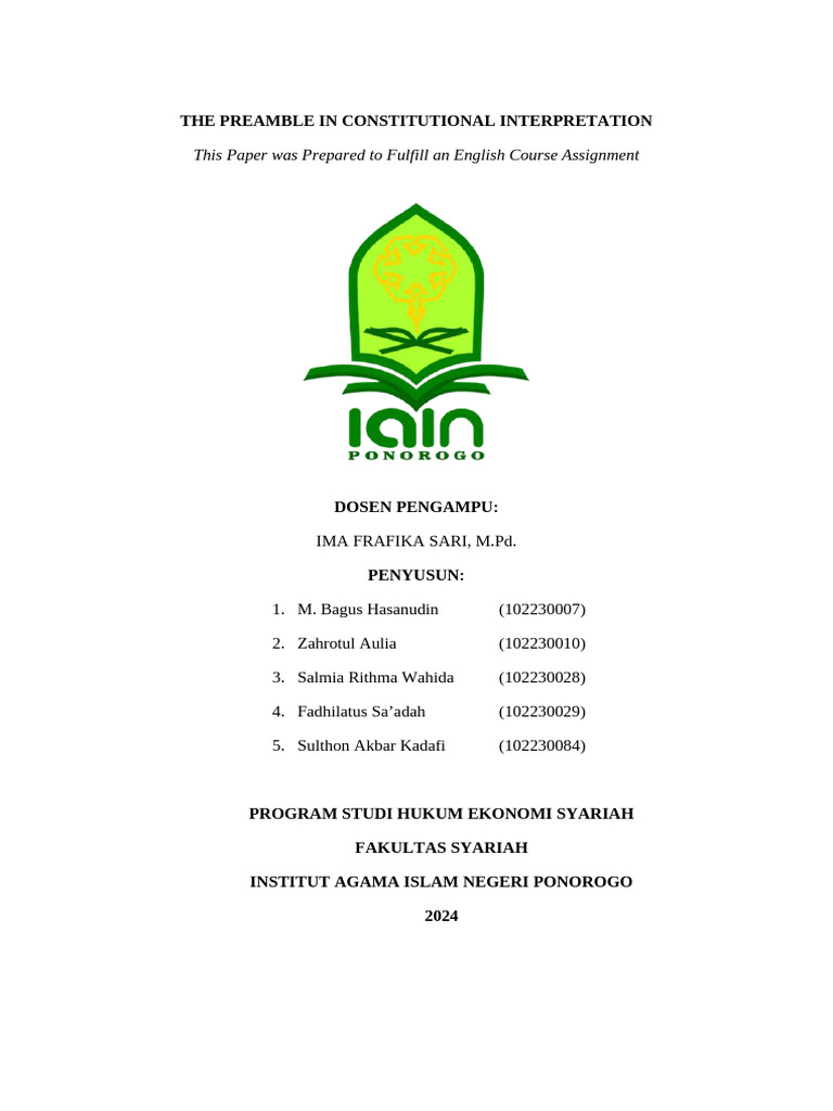 Makalah B Inggris 2024 | PDF