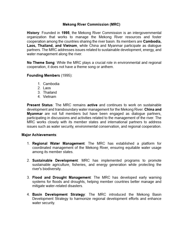 A Brief History of MRC | PDF | Science & Mathematics