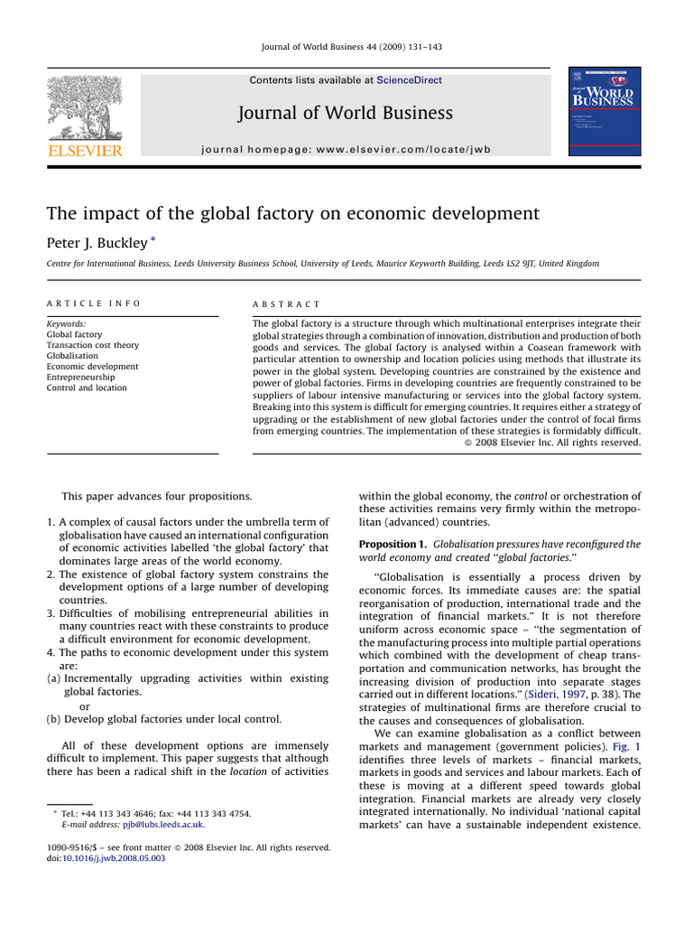 Global Factory | PDF