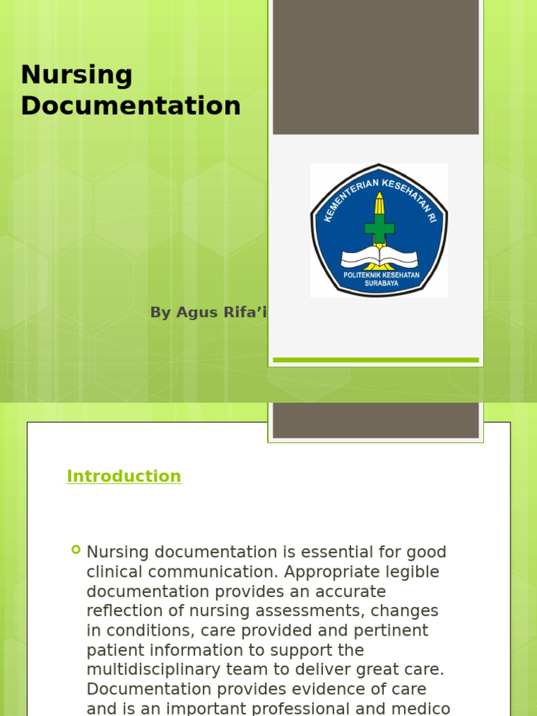 3. Nursing Documentation | PDF
