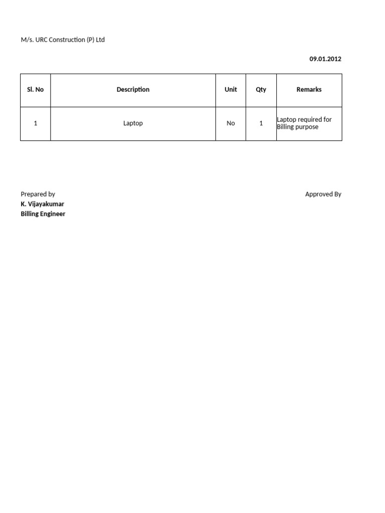 Indent For Laptop | PDF