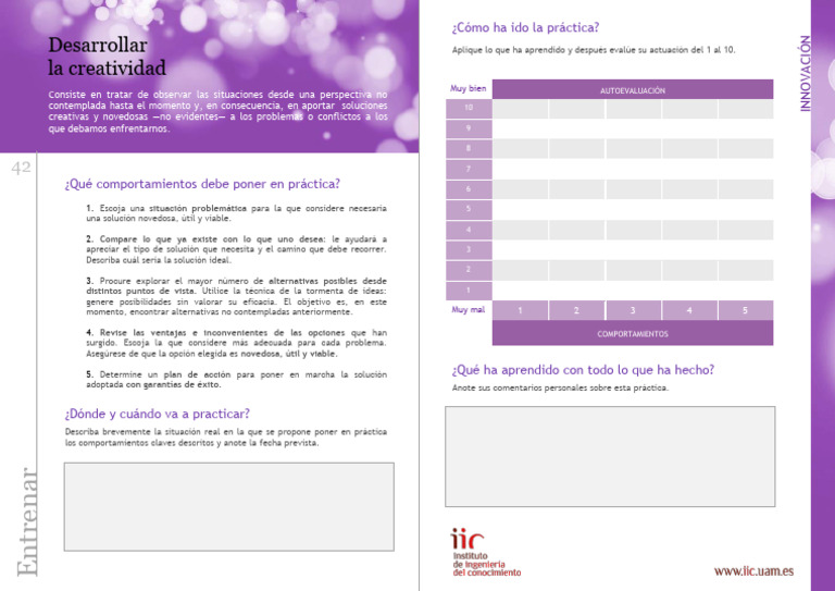 3.2 Desarrollar_creatividad_ficha | PDF