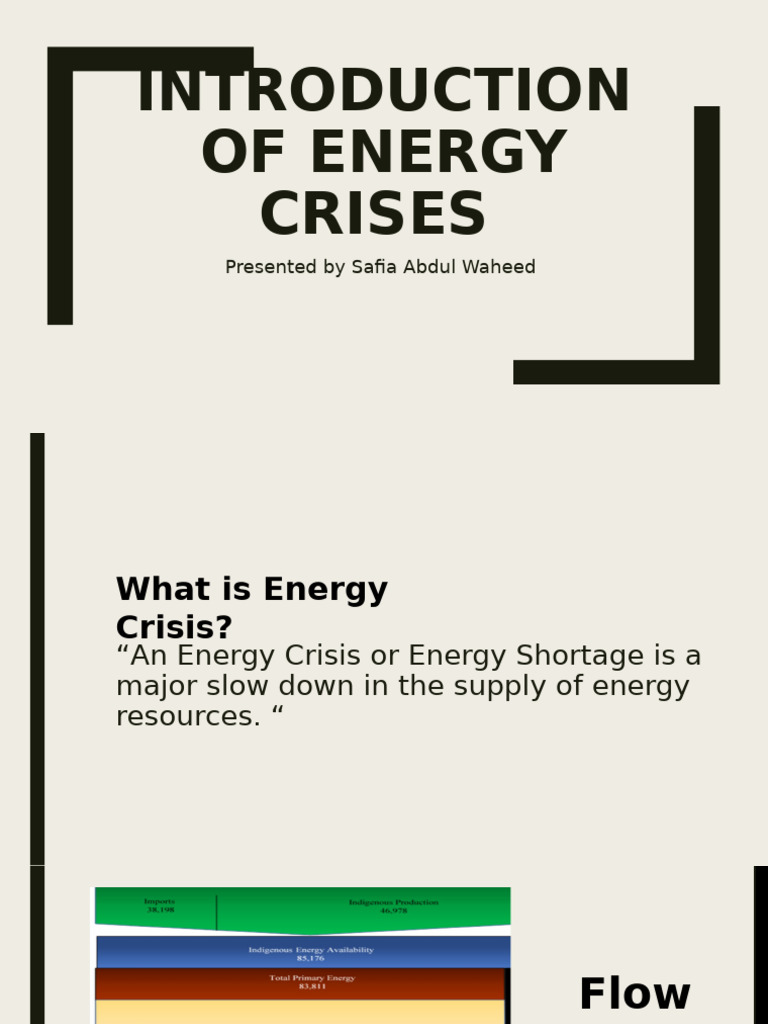Introduction of Energy Crisis | PDF