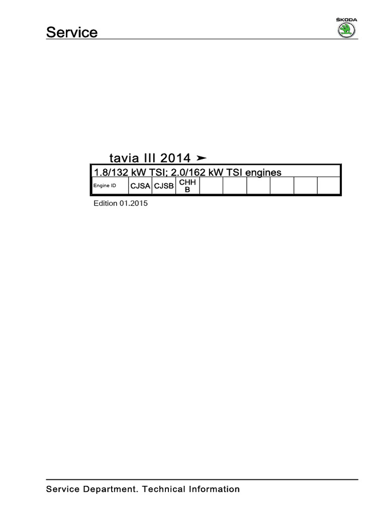 1,8 and 2,0 TSI Engine | PDF
