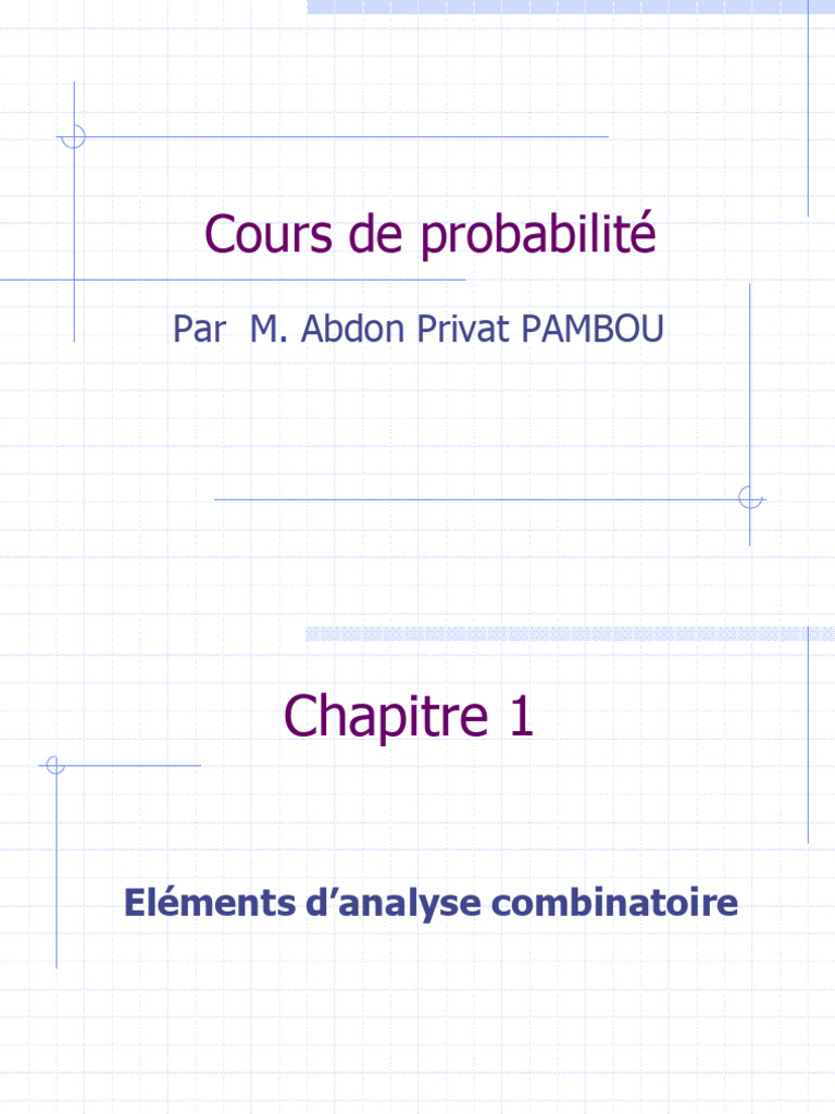 Chapitre 1 - Analyse Combinatoire 2020 2021 | PDF