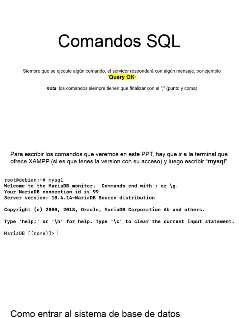 Comandos SQL | PDF