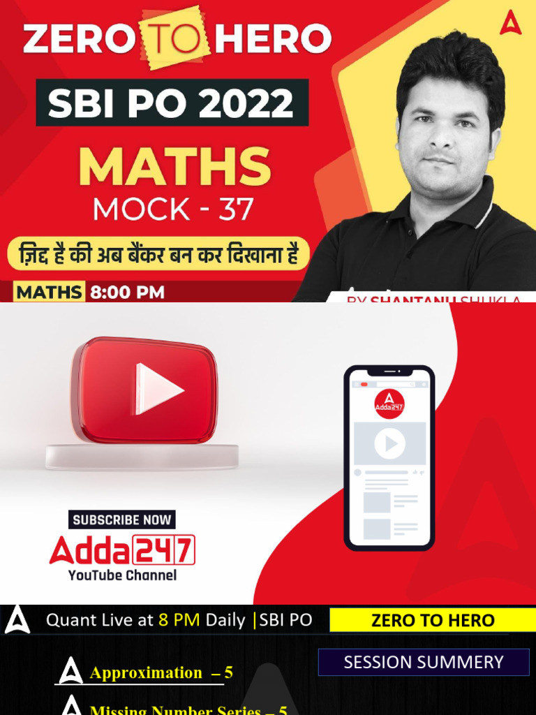 SBI PO Zero To Hero Mock 37 | PDF