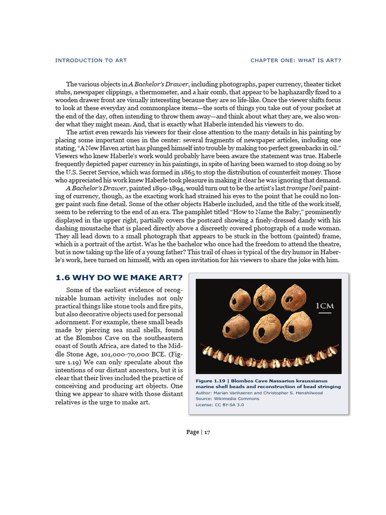 1.6 Why Do We Make Art?: A Bachelor's Drawer | PDF
