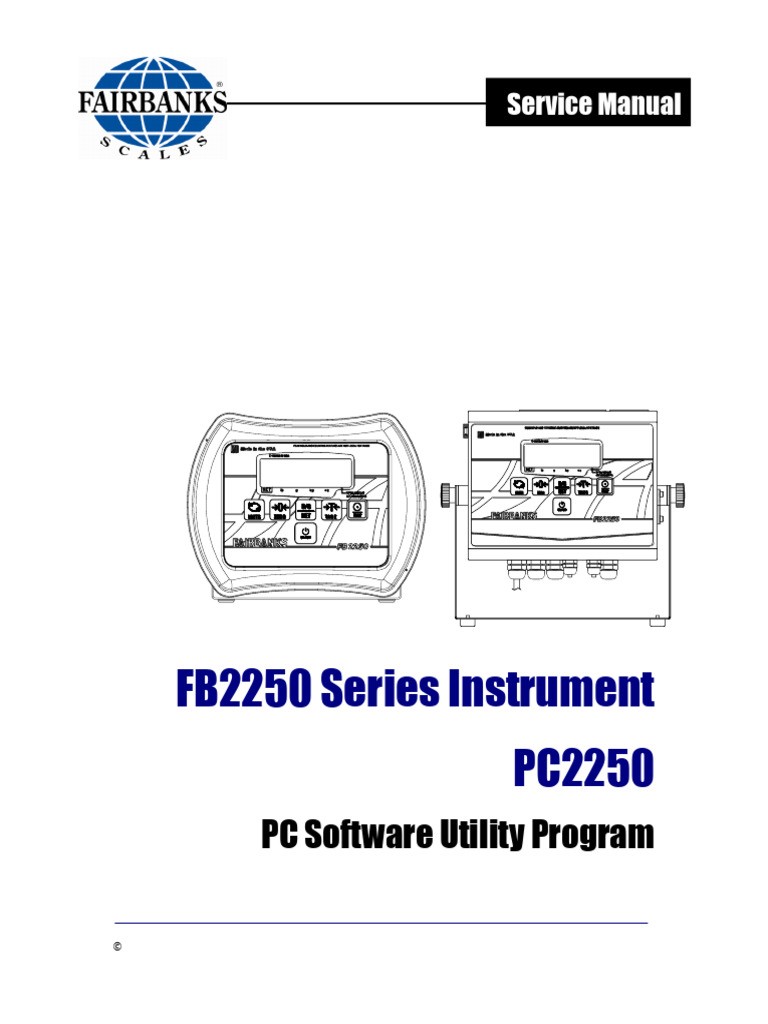 Fairbanks FB2250 Series Service Manual | PDF