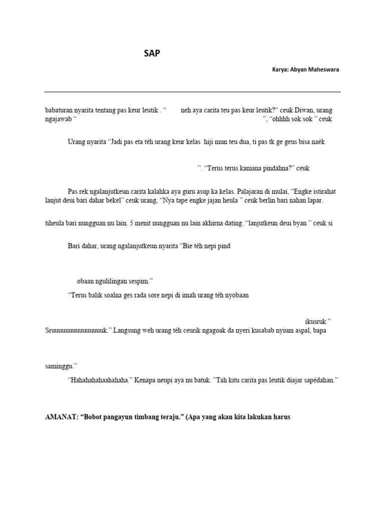 Sapédah Nostalgia | PDF