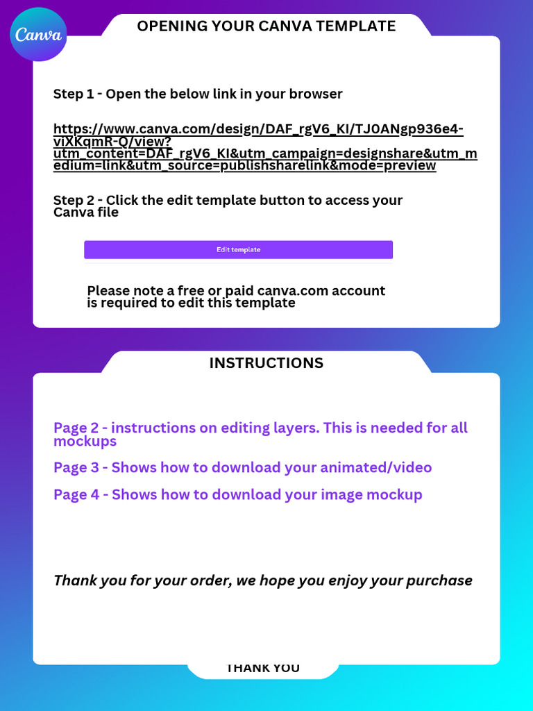 Link and Instructions | PDF