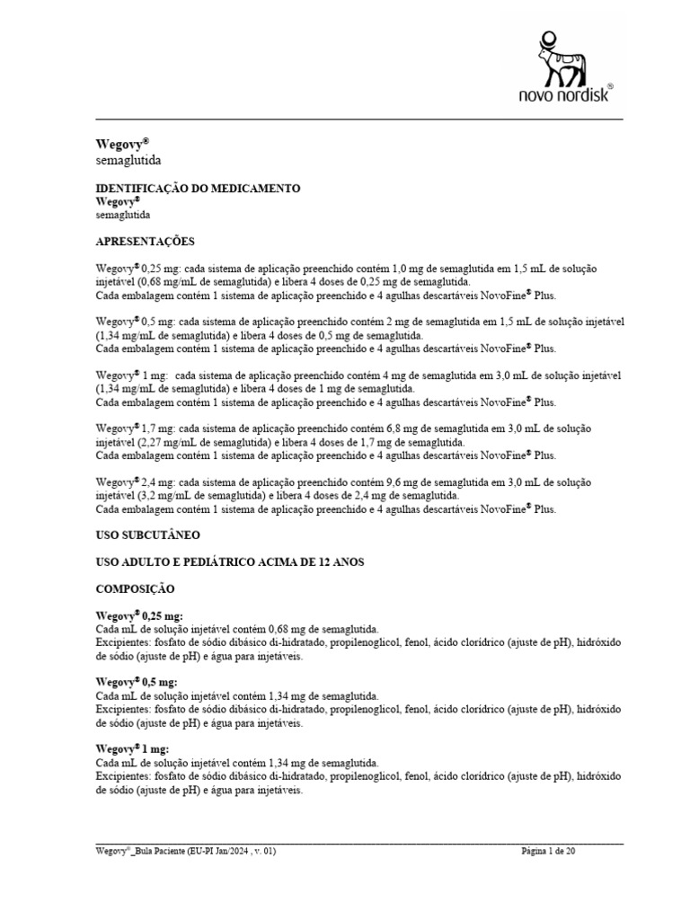 Wegovy Bula Paciente | PDF