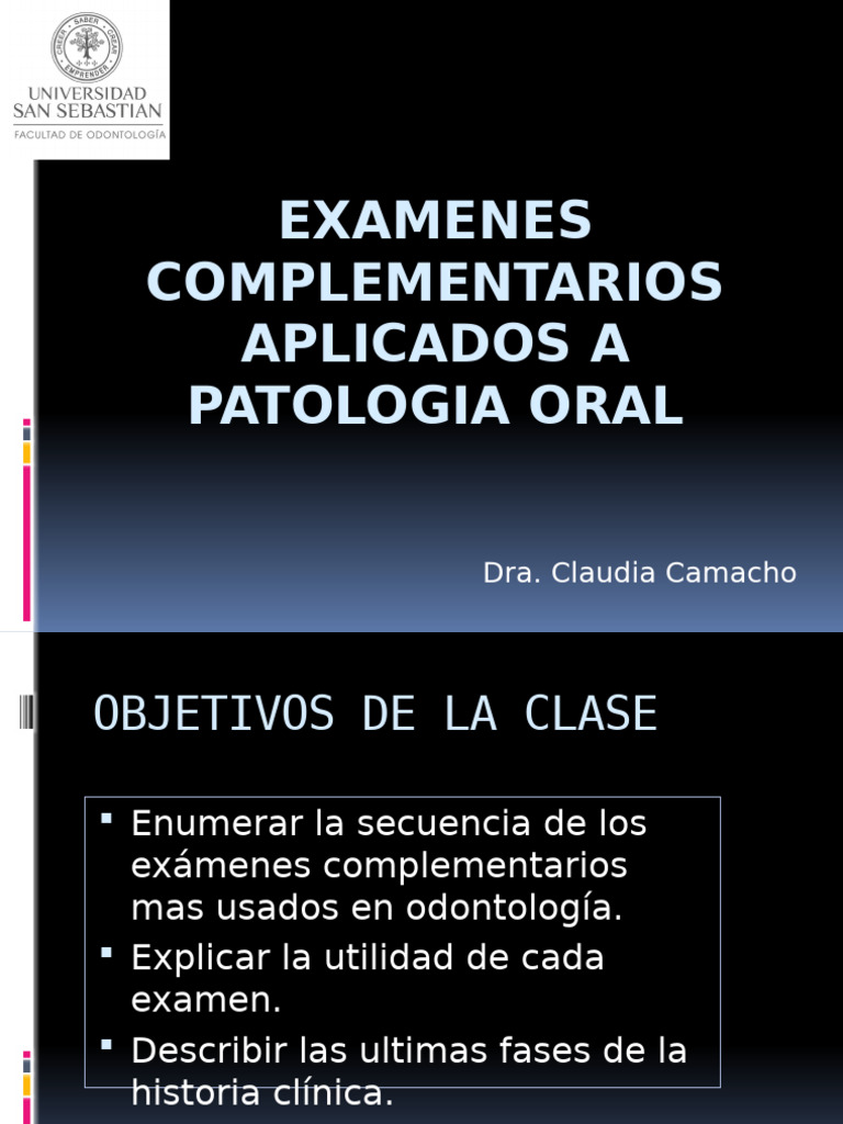Examenes Complementarios en Odontologia | PDF