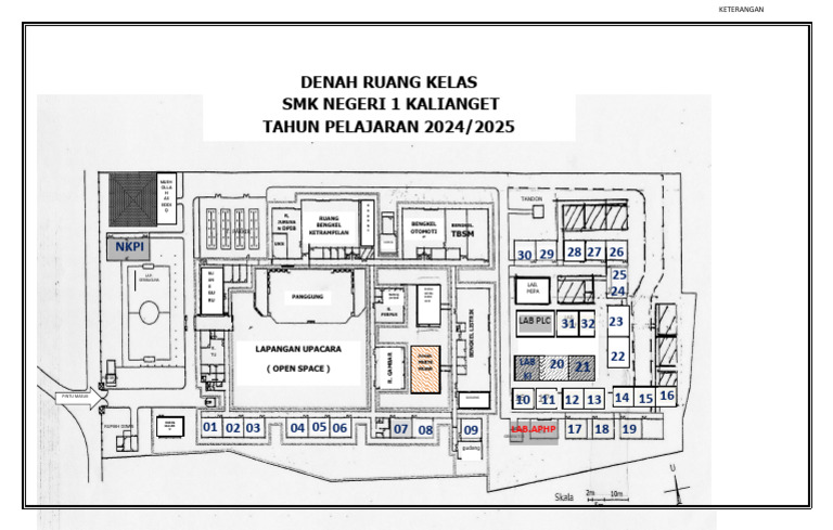 Denah SMKN 1 Kalianget 2024 2024.ok | PDF