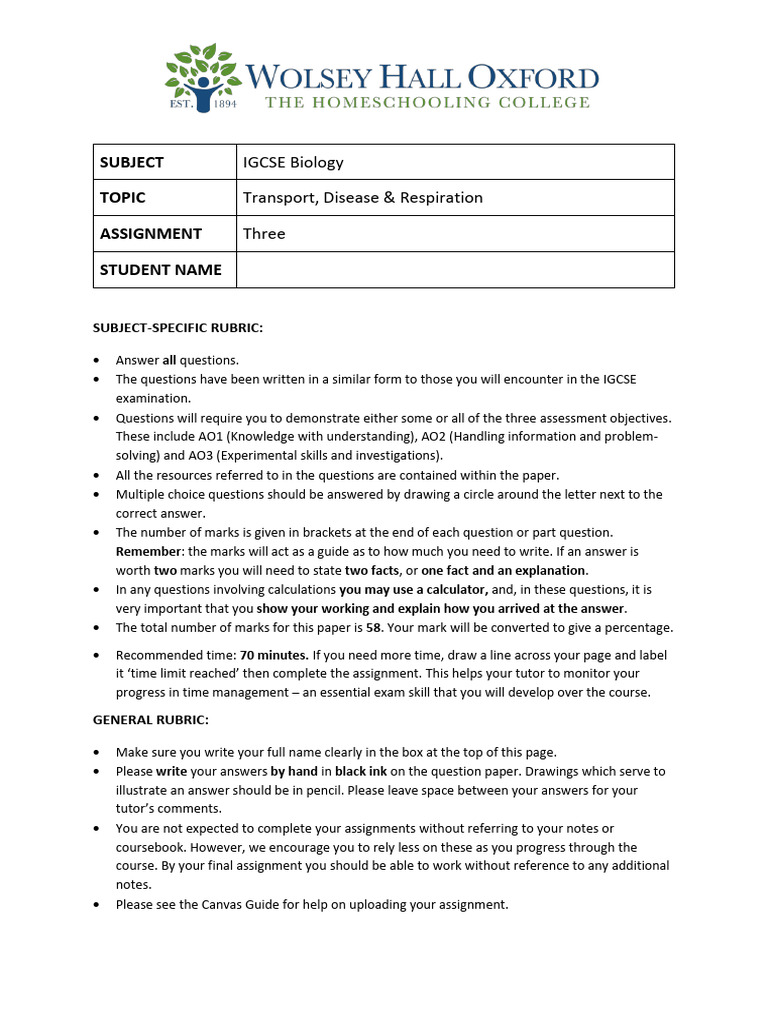(A03) IG Biology | PDF
