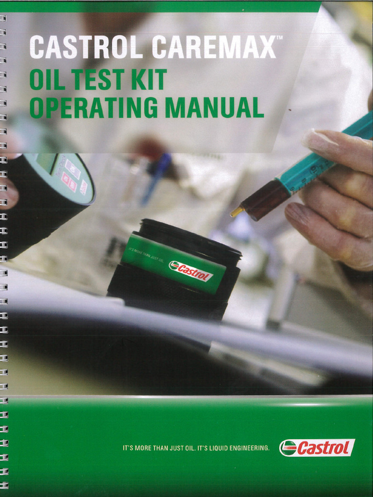 CASTROl Caremax Oil Test Kit Operation Manual | PDF