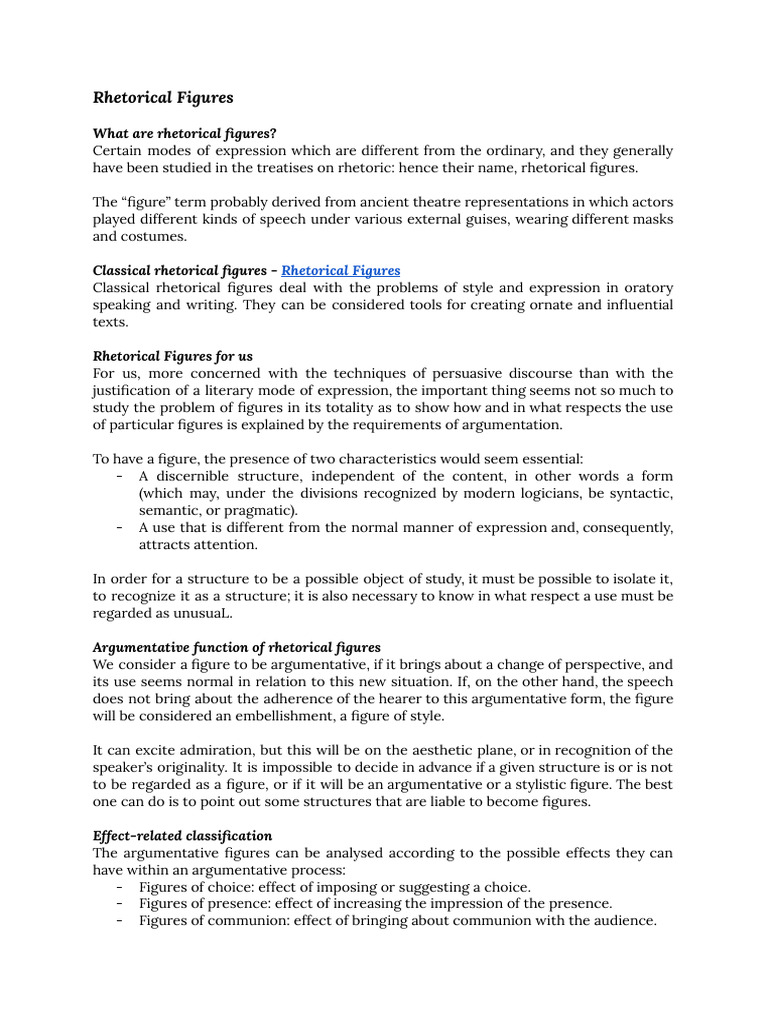 03 Rhetorical Figures | PDF