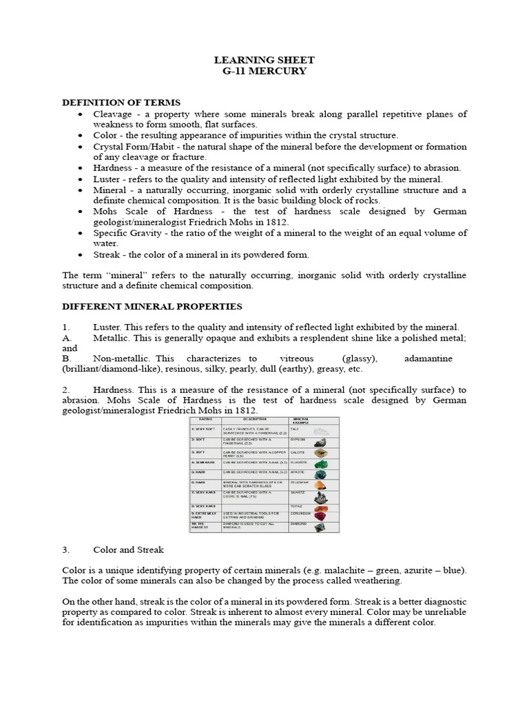LEARNING-SHEET | PDF