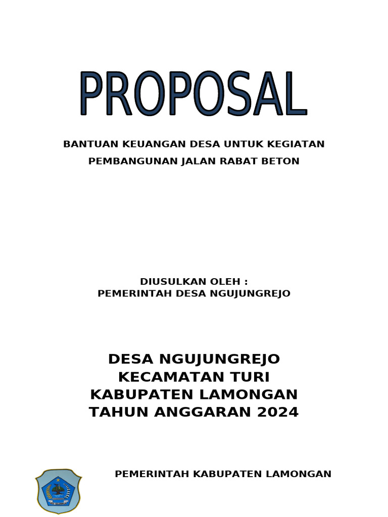 Proposal 2023-2024 RBT BK Desa Ngujungrejo | PDF