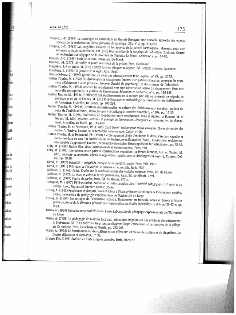 Avaliação Perrenoud Parte 5 | PDF