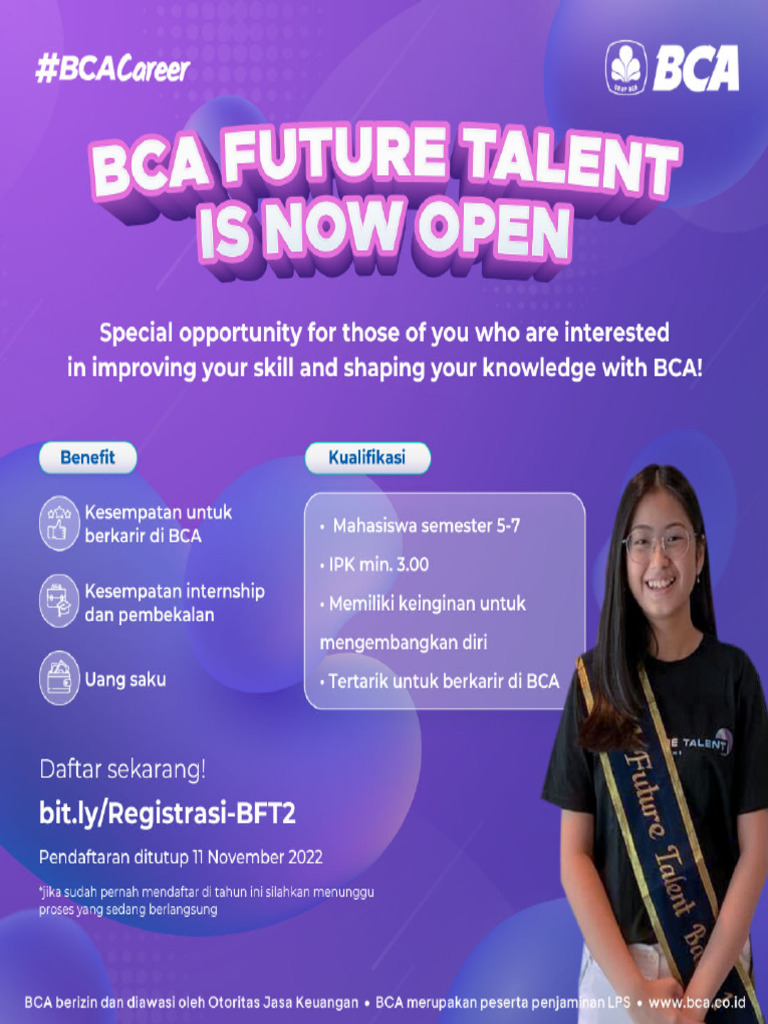 BCA Future Talent Is Now Open 1667260286 | PDF