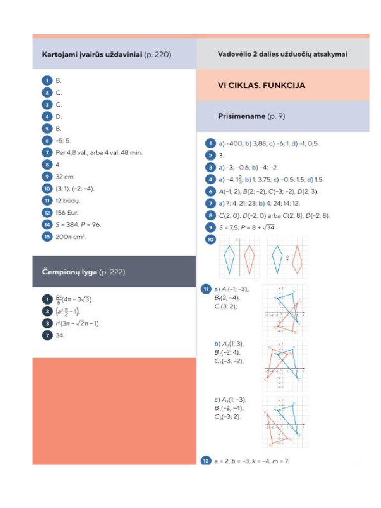 Atsakymai 9 KL II Dalis | PDF