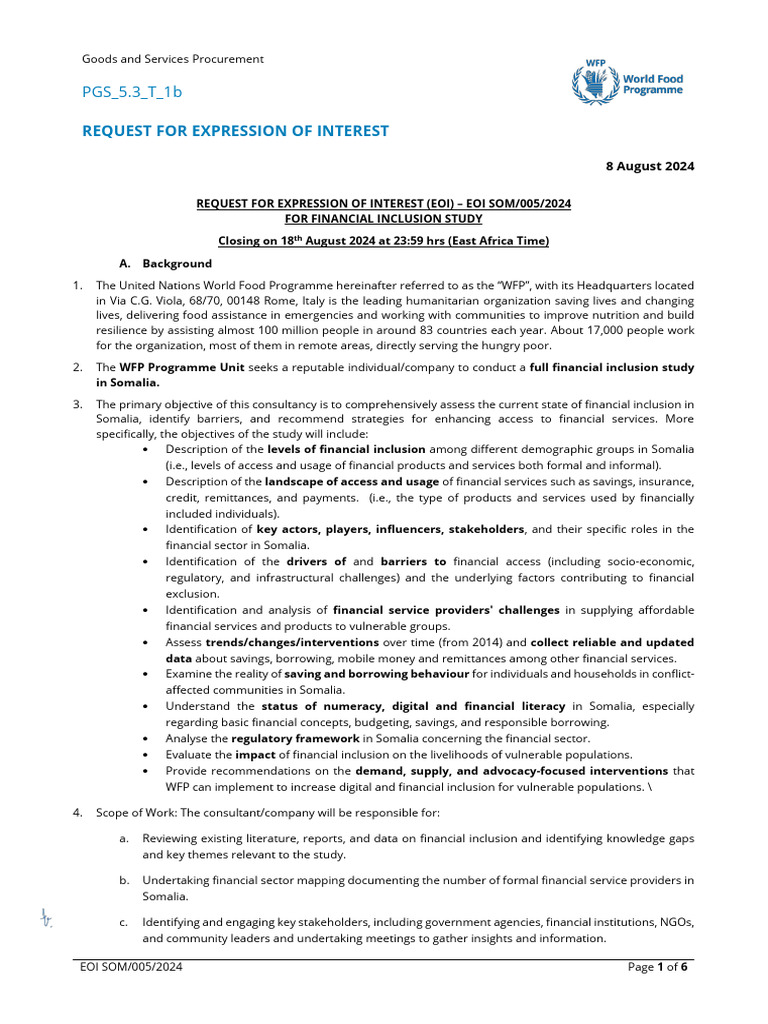 Eoi Som0052024 - Financial Inclusion Study | PDF | Financial Inclusion | Social Science