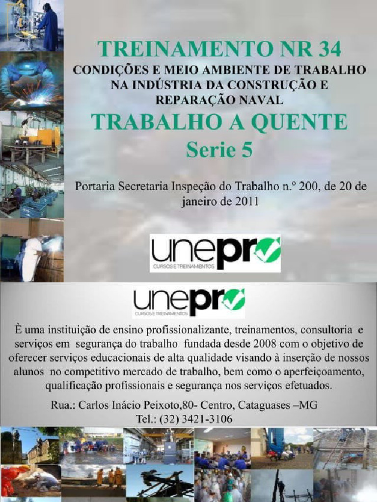 Treinamento NR 34 Trabalho A Quente - 20240502 - 141855 | PDF