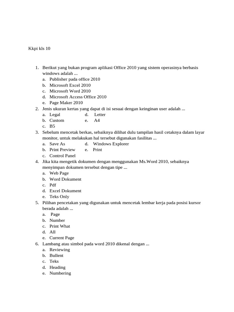Kkpi Kls 10 Nurul | PDF