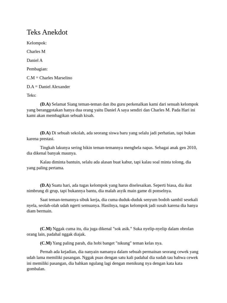 Teks Anekdot | PDF
