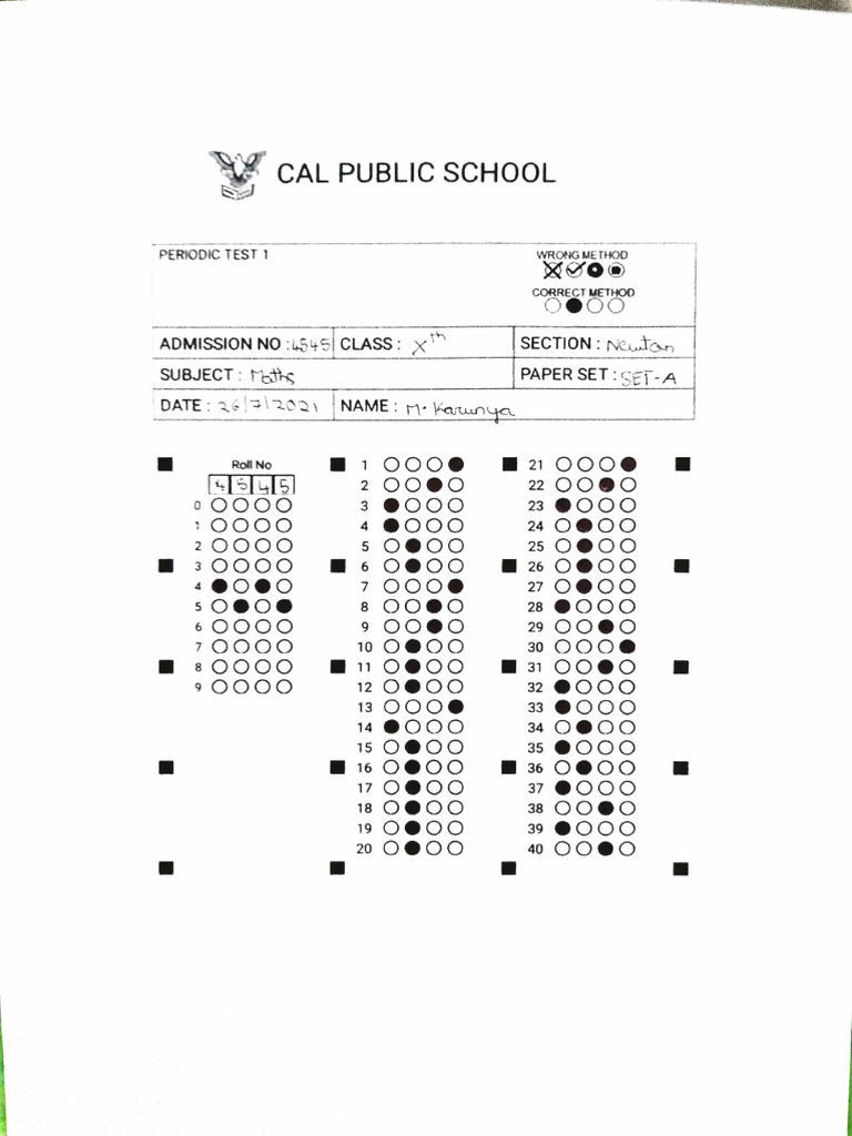 Maths PT-1 Exam | PDF