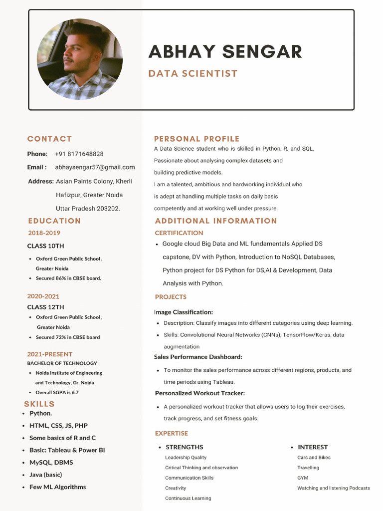 Abhay Sengar CV | PDF