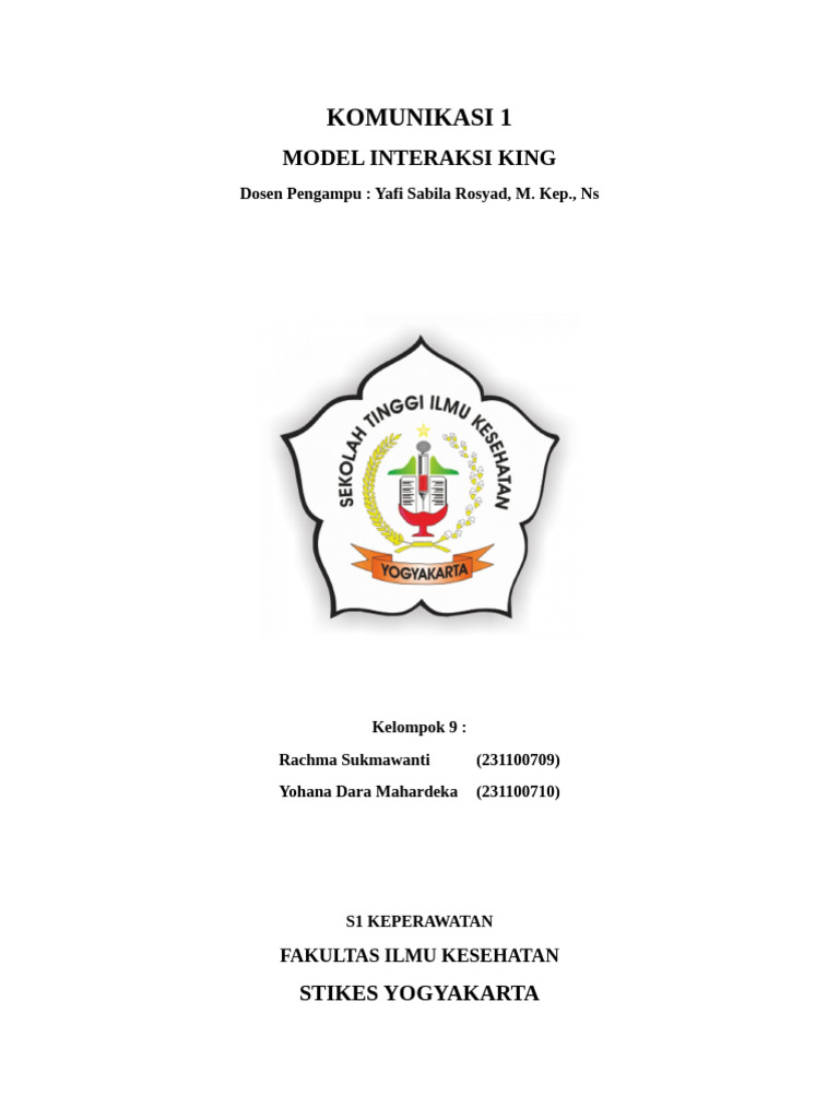 Model Komunikasi Interaksi King | PDF