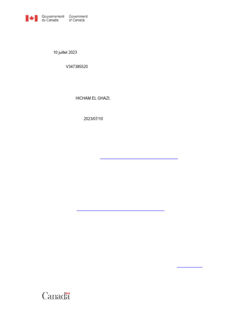 IRCC Immigration Request Confirmation | PDF | Finance & Money Management