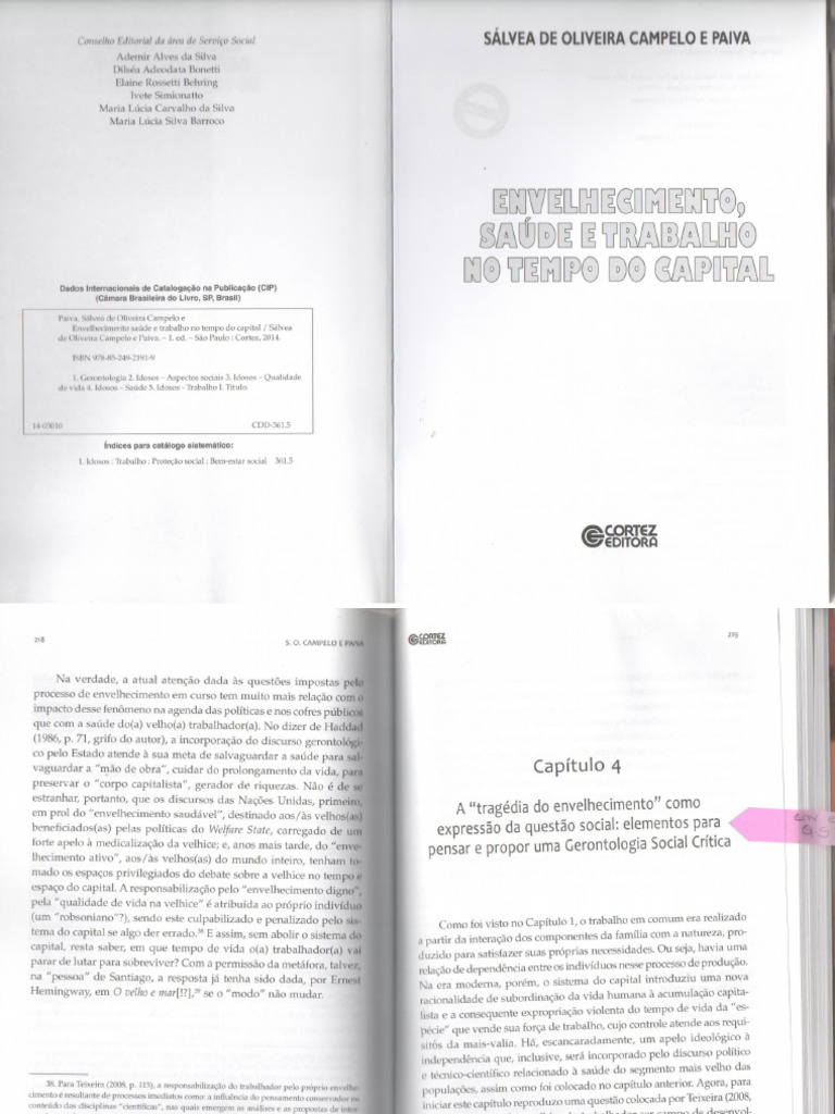 A Tragédia Do Envelhecimento Como Expressão Da QS - (SALVEA DE OLIVEIRA CAMPEIRO E PAIVA, 2014 ...
