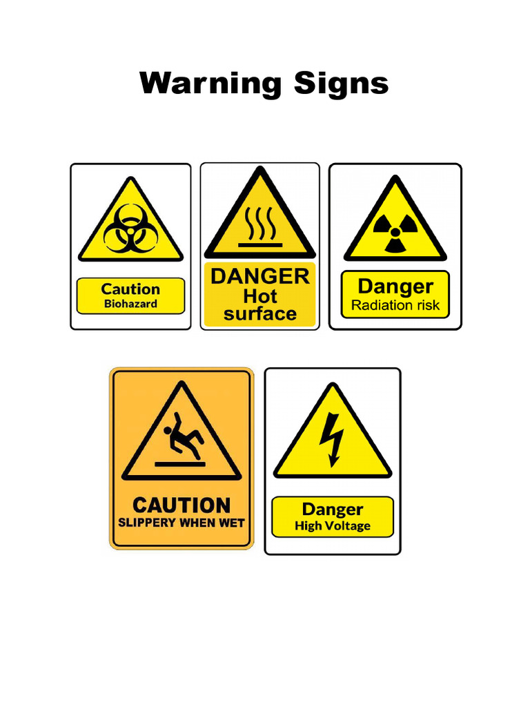 Warning Signs | PDF