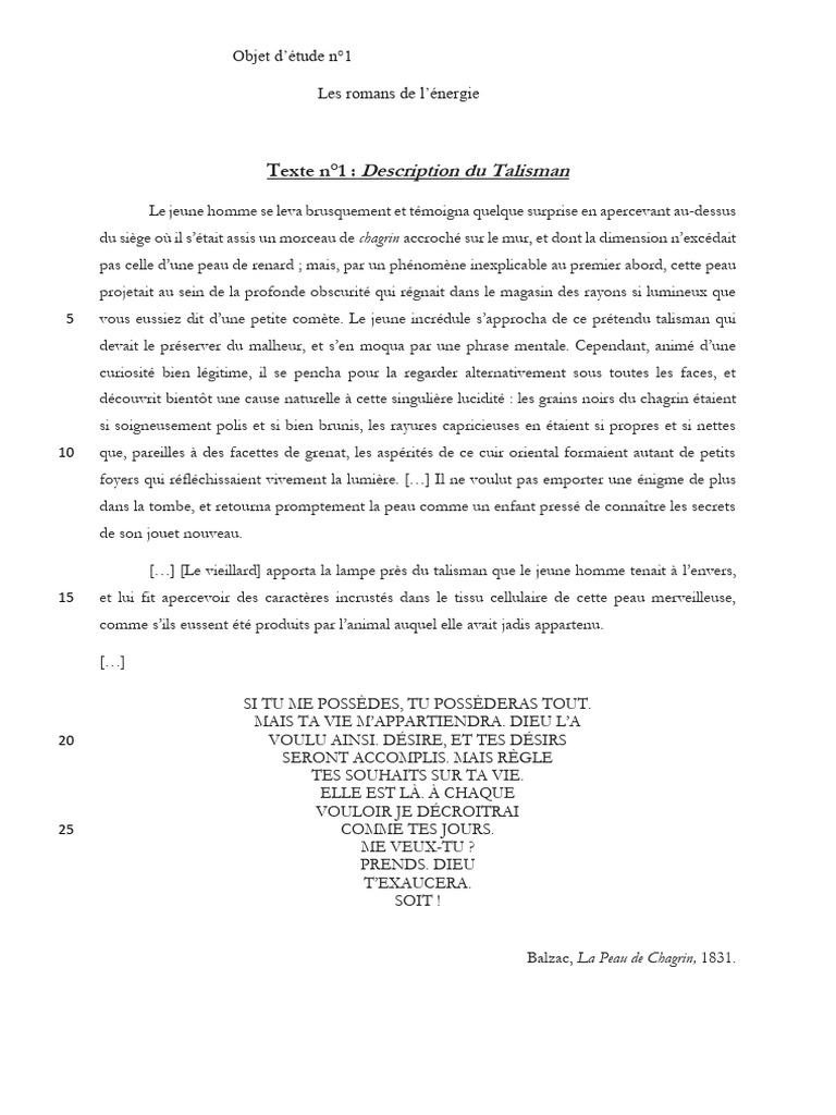 Texte 1 Talisman | PDF