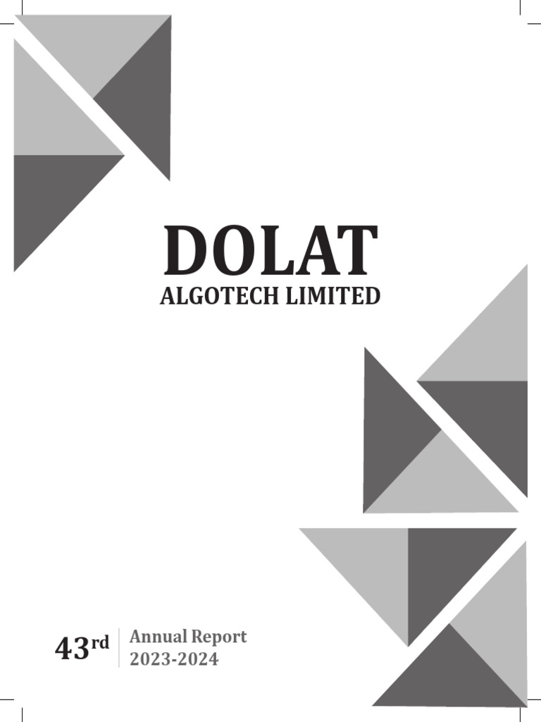 Dolat Algotech LTD - Annual Report - 23-24 | PDF