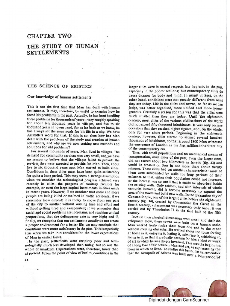 Ekistics Bab II | PDF