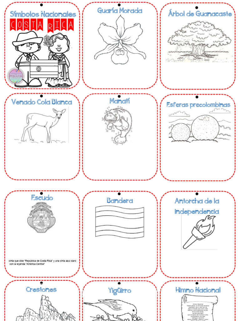 Simbolos Nacionales COSTA RICA | PDF