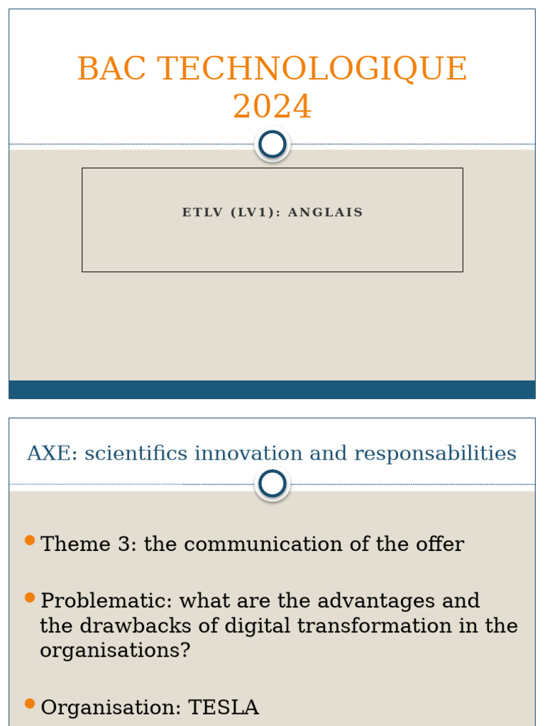 Bac Technologique 2024 Pdf