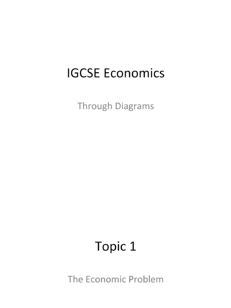 IGCSE Economics Through Diagrams | PDF
