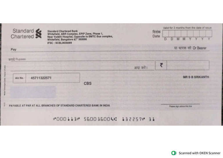 Cheque | PDF