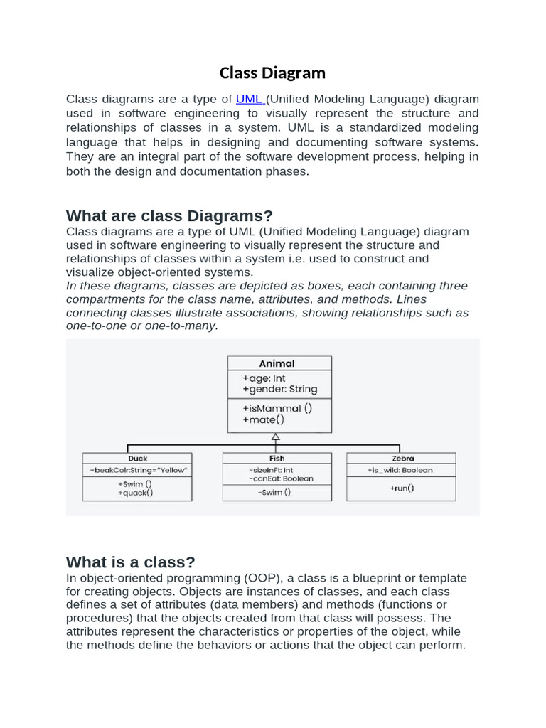 Class Diagram | PDF