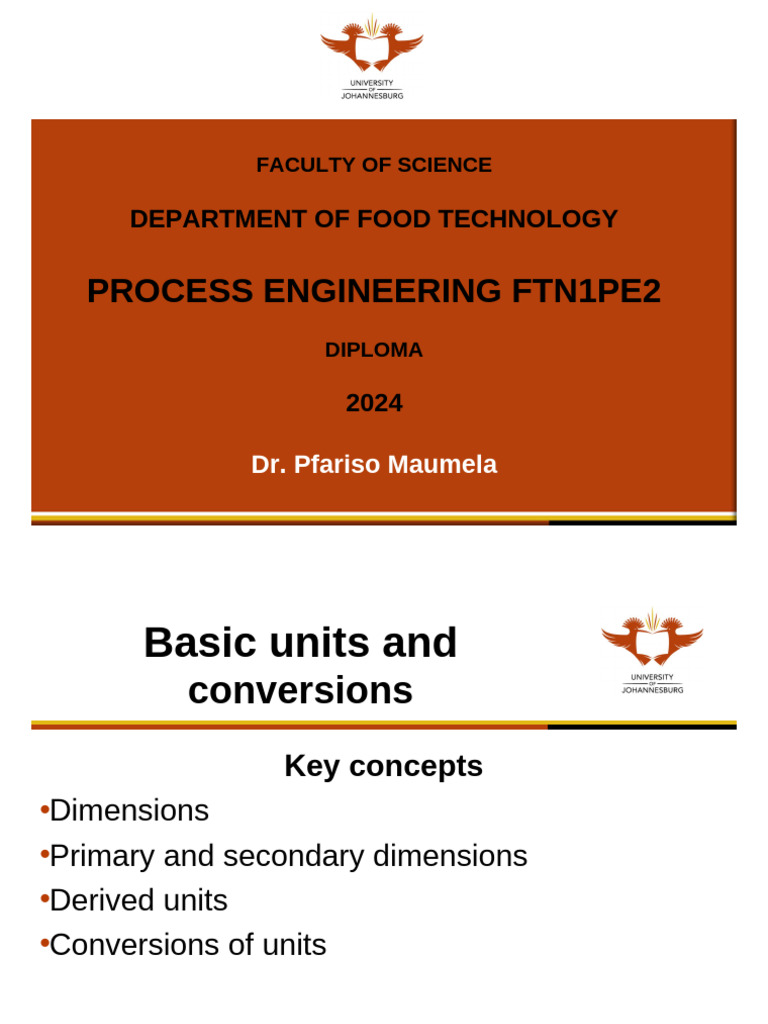 Lecture 3 Food Process-Engineering 2 2024 | PDF