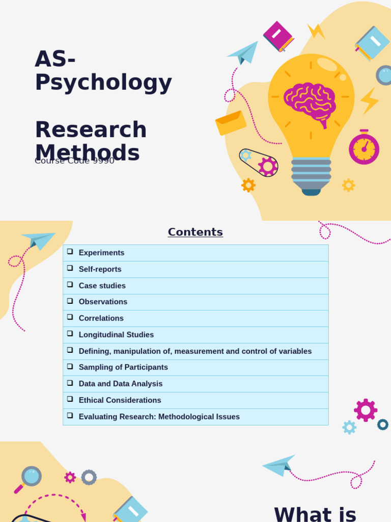 Research Methods AS | PDF