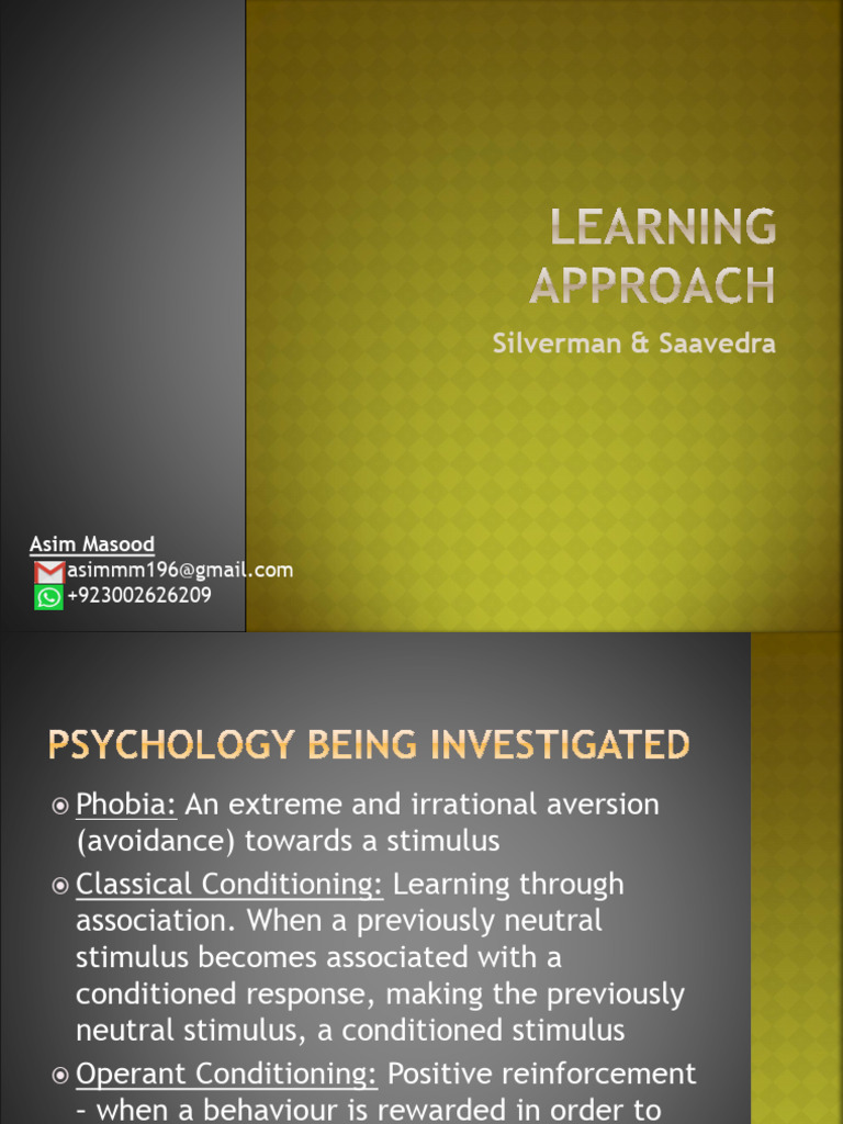 Silverman and Saavedra Summary | PDF