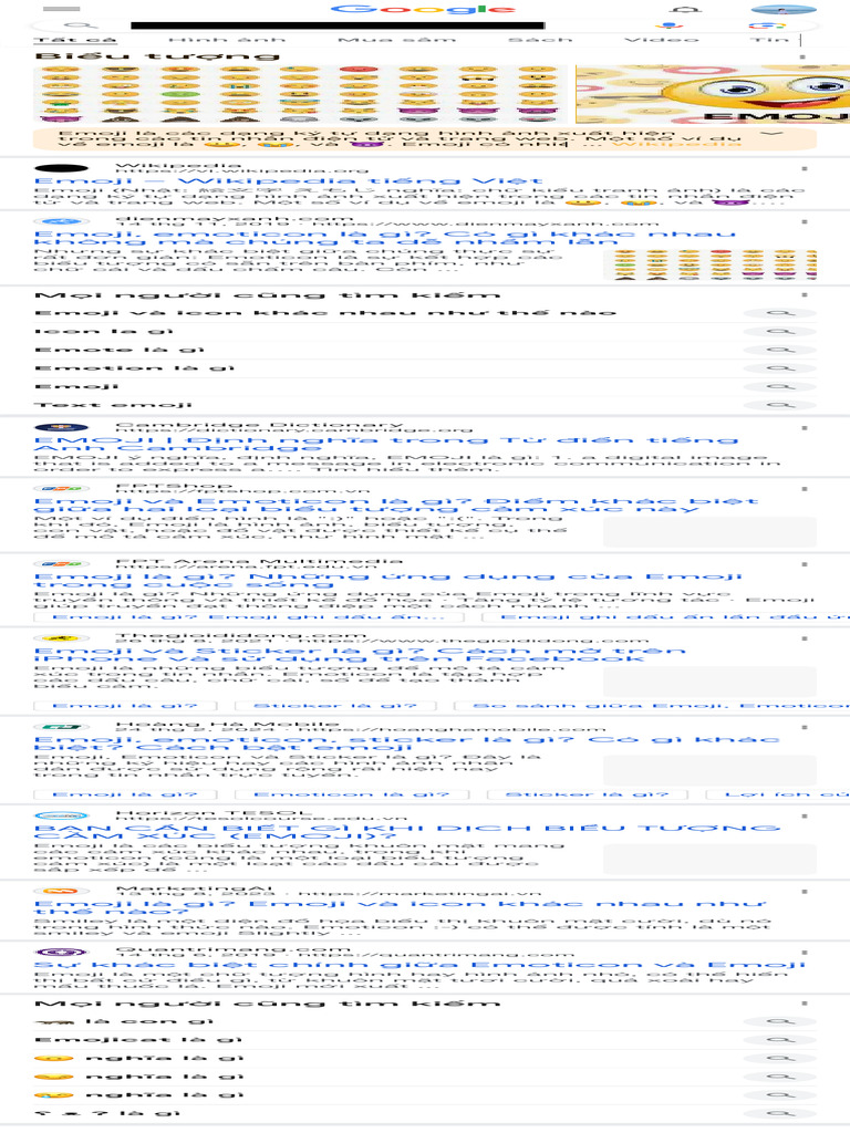 Emoji Là Gì - Tìm Trên Google | PDF