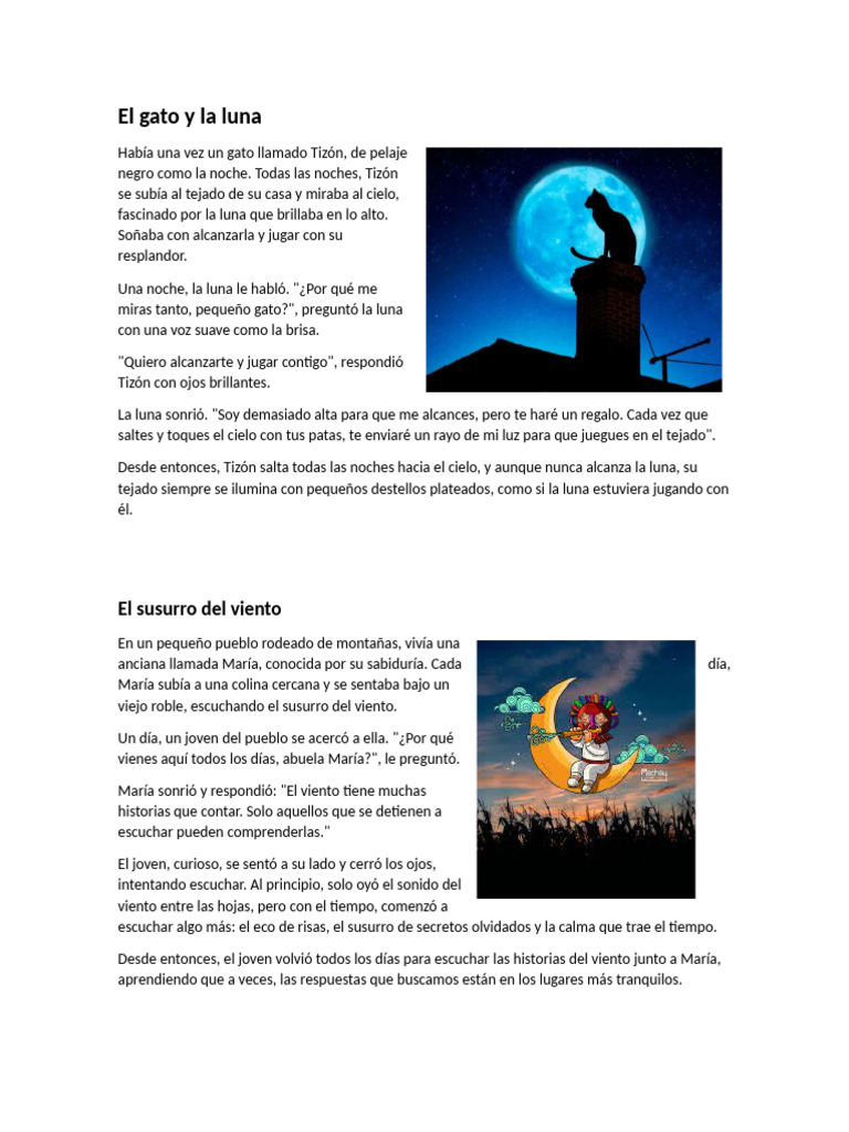 5 Cuentos Cortos Con Dibujo | PDF